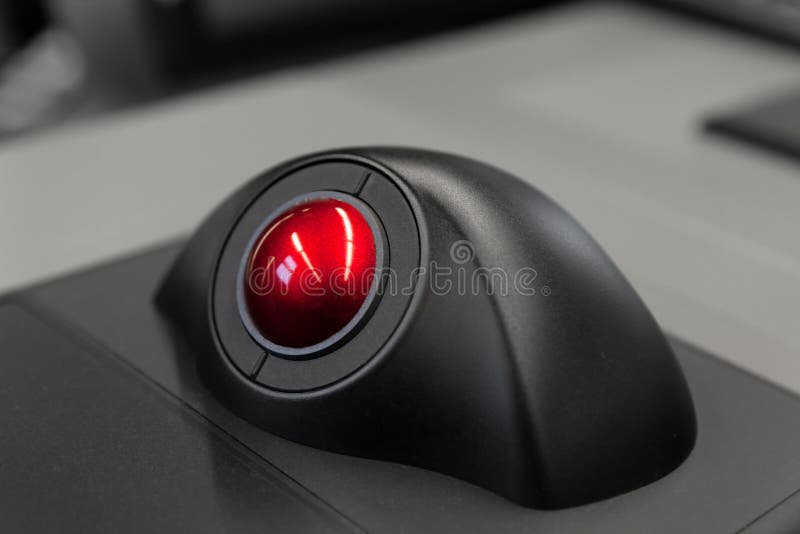 Red Trackball, Close Up Photo Stock Photo - Image of devices, equipment ...