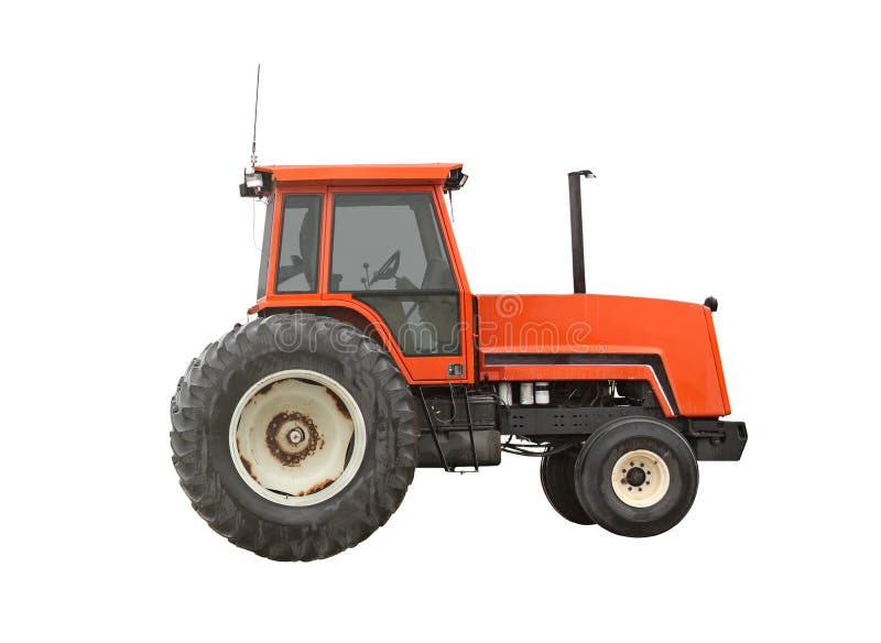 Red Tractor stock photo. Image of agricultural, tractor - 11494186