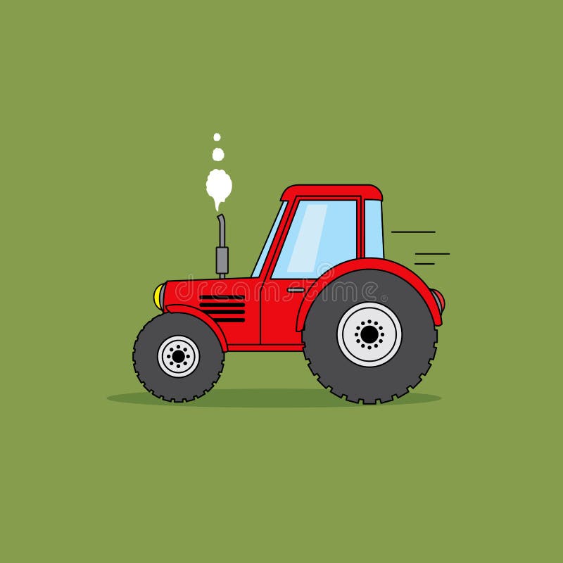 Red Tractor Cartoon Illustration Stock Illustrations – 1,744 Red ...