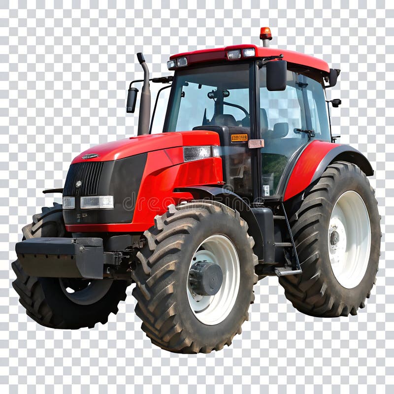 Red Tractor â€ Farming Equipment Isolated Stock Illustration ...