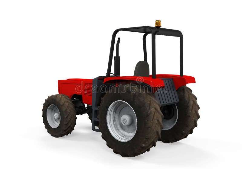 Modern Red Tractor Agricultural Field Stock Illustrations – 594 Modern ...