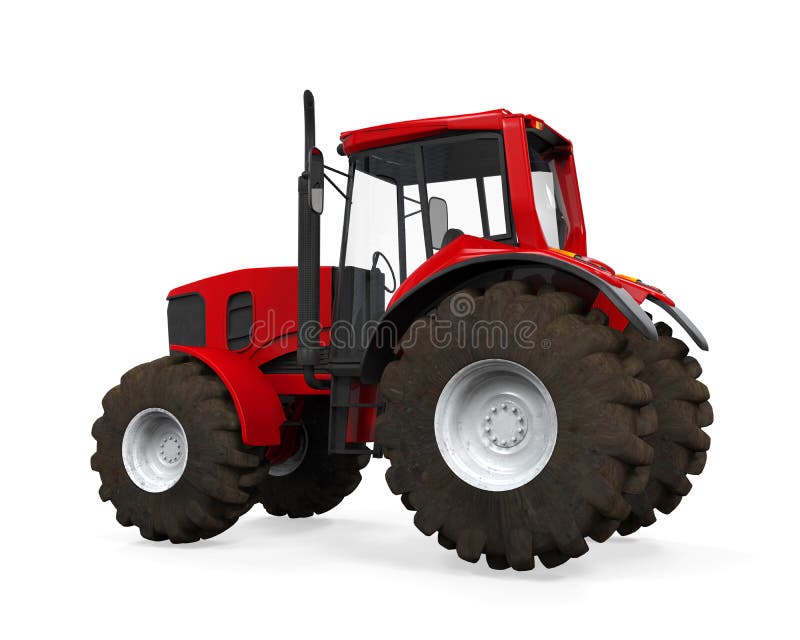 Modern Red Tractor Agricultural Field Stock Illustrations – 374 Modern ...