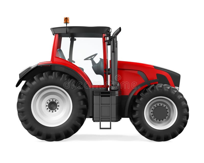 Modern Red Tractor Agricultural Field Stock Illustrations – 594 Modern ...