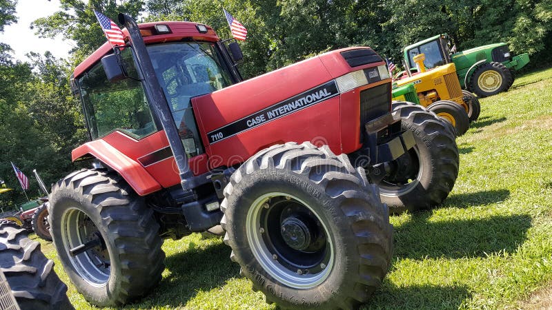 Red tractor ready editorial stock image. Image of farm - 79222094