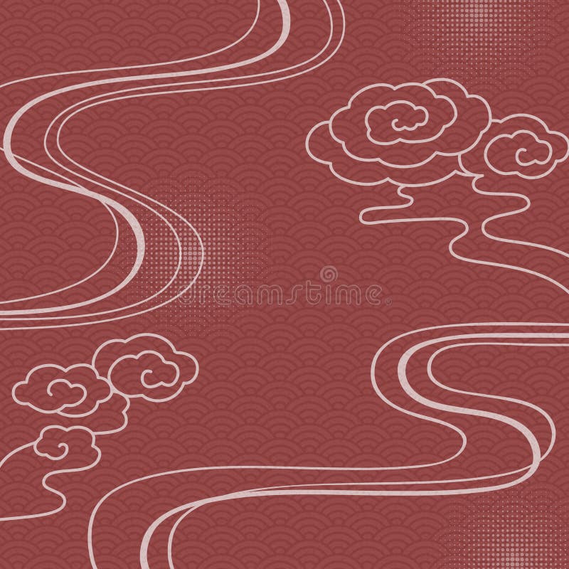 Red traditional background stock illustration. Illustration of ...