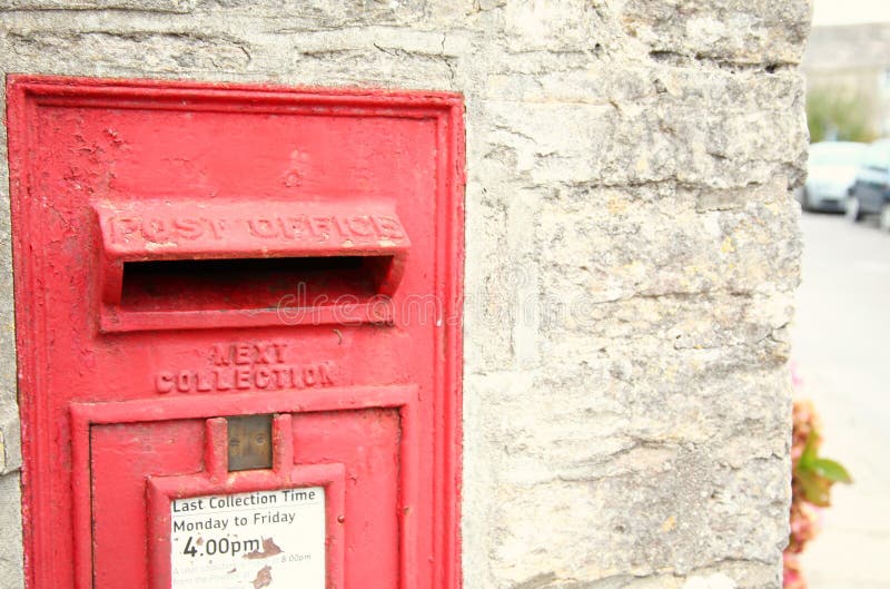 Classic Old Postbox on the Street of the Singapore Stock Photo - Image ...