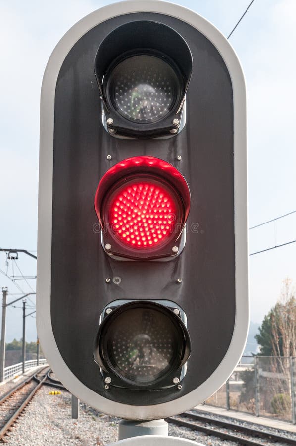 Red traffic light stock image. Image of city, urban, circle - 36291899