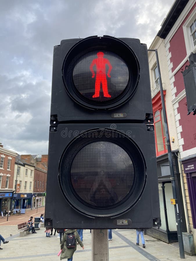 Red trafic light editorial stock image. Image of icon - 311349704