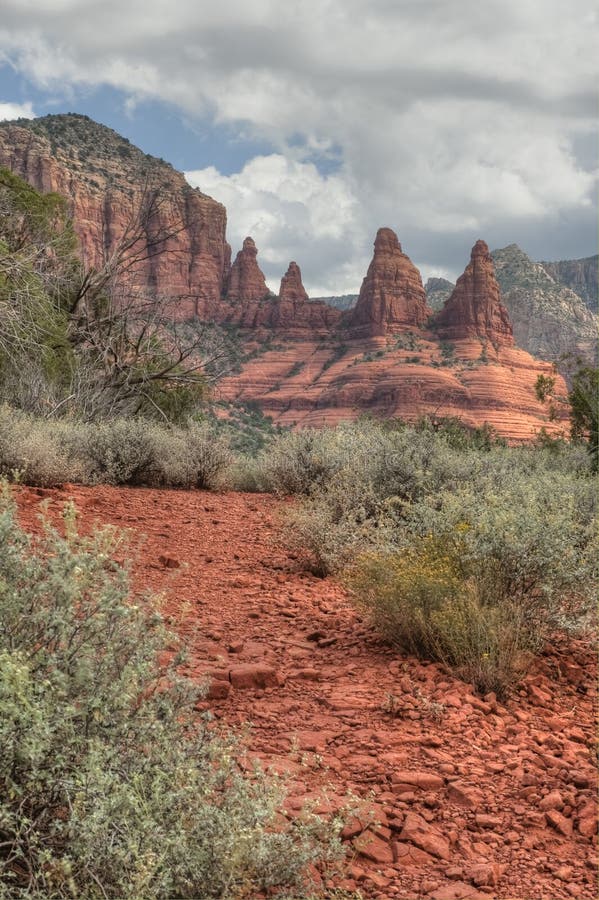 A red trail near Sedona stock image. Image of sedona - 24770363