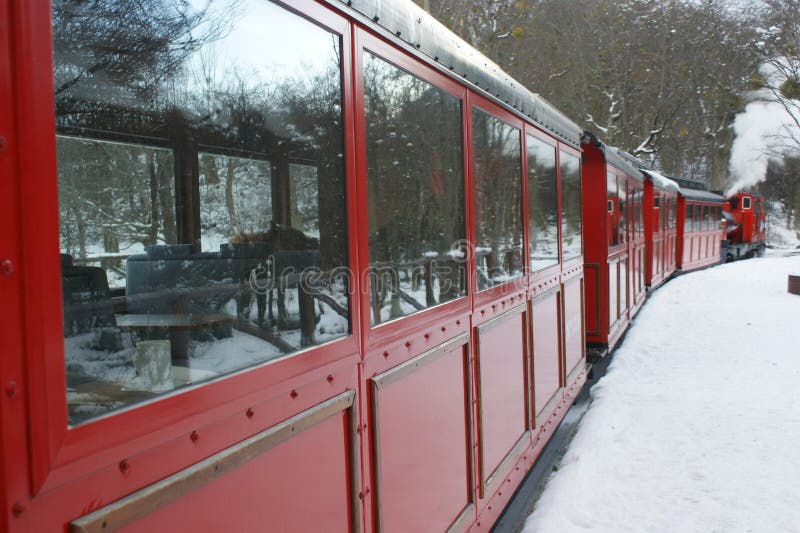 Red train stock image. Image of train, transportation - 10168779