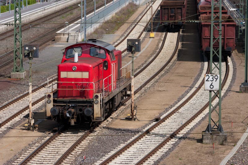 Red train stock image. Image of transport, transportation - 24887429