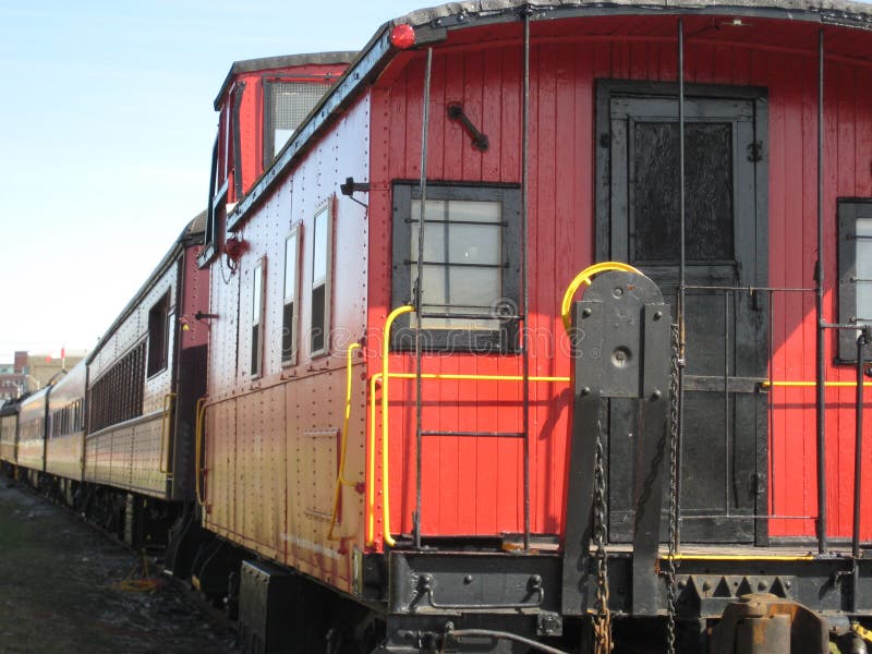 Red train stock photo. Image of train, track, detail, wagon - 4914080