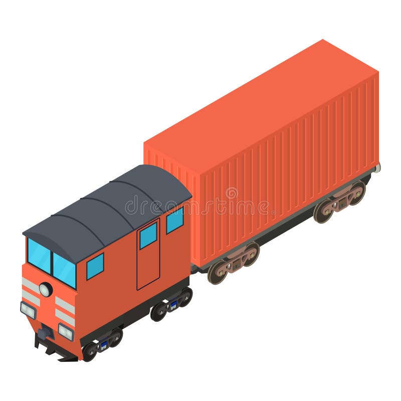 Boxcar icon, cartoon style stock vector. Illustration of cartoon - 84084590