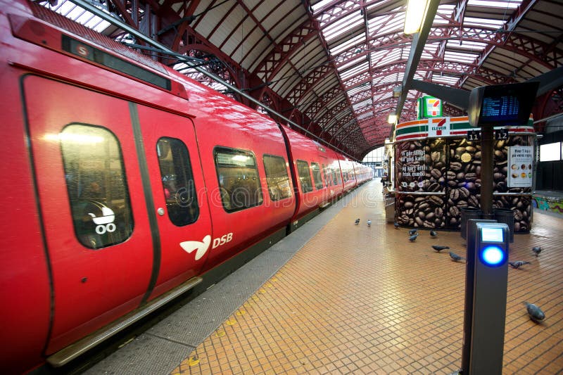 DANISH TRAIN AUTHORY DSB INAUGURATION NY RAILROAD TRACK Editorial Image ...