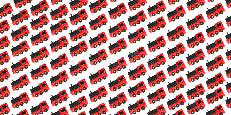 Red Train. Repeat and Copy. Texture Illustration Stock Illustration ...