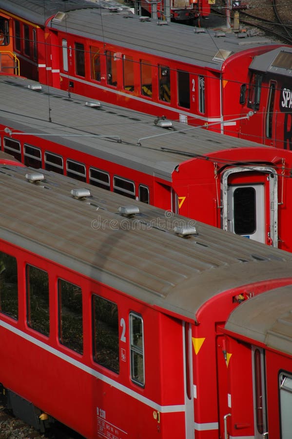 Red Trains stock photo. Image of caboose, locomotive, track - 2627600