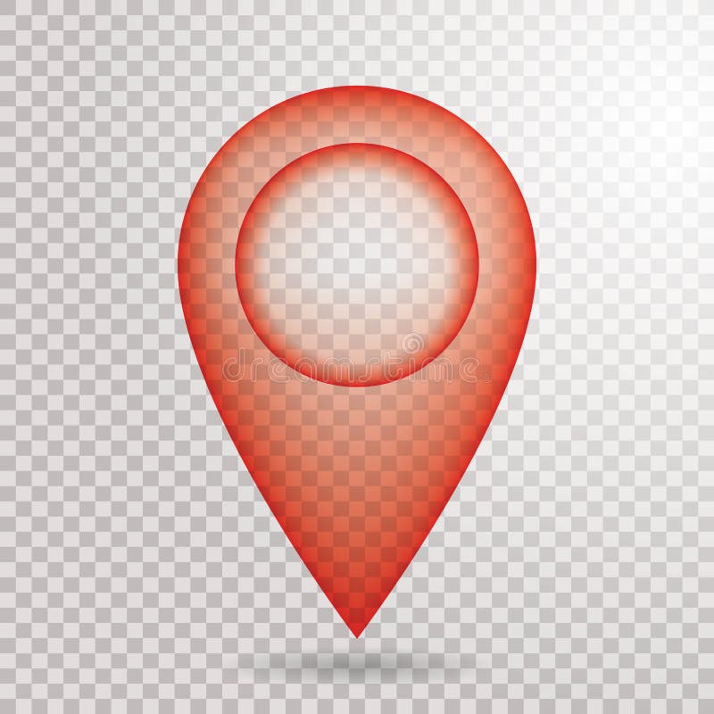 Red trans pointer stock vector. Illustration of sign - 156727328