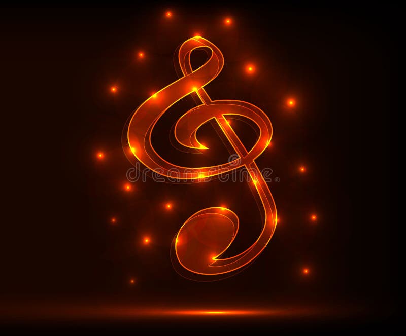 Treble Clef stock illustration. Illustration of liquid - 19618999