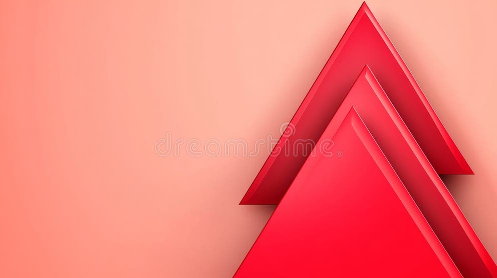 Red Triangle Abstract Design Abstract Image Featuring Three Overlapping ...