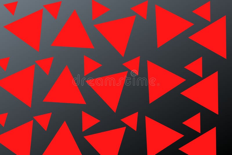 Red Triangle Abstract or Illustration for Video Background Stock ...