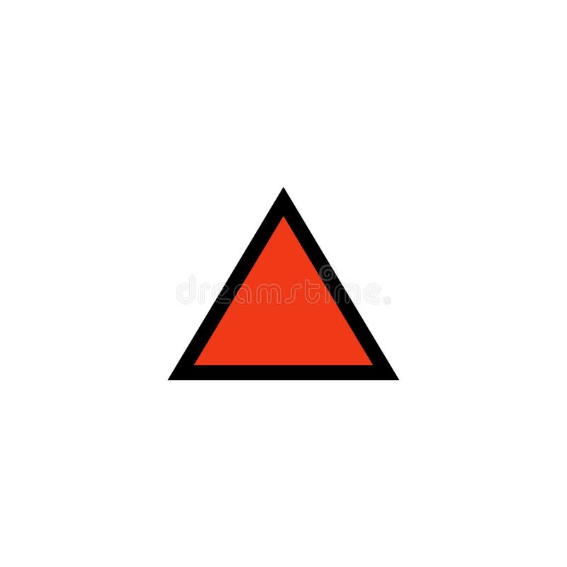 Simple Red Equilateral Triangle Shape Stock Illustrations – 49 Simple ...