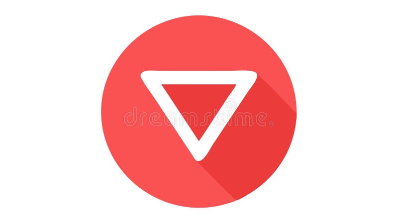 Red Triangle Caution Sign Icon a Warning for Attention or Yield ...