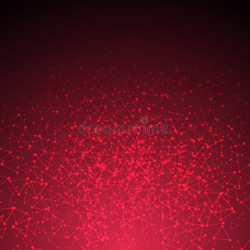 Red Triangle Connection Abstract Background. Vector Illustration Stock ...