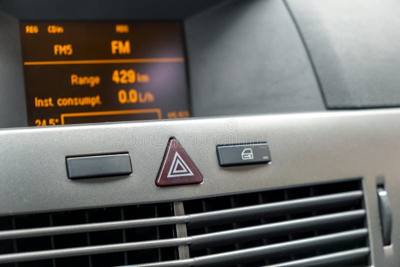 Red Triangle, Red Emergency Stop Sign, Red Emergency Symbol and Black ...