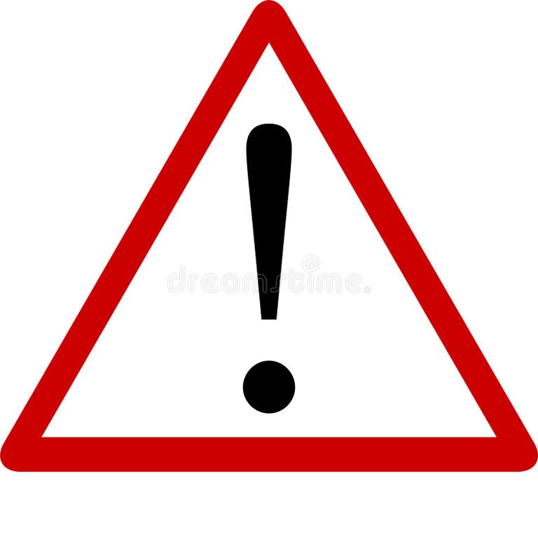 Exclamation Red Triangle Stock Illustrations – 5,555 Exclamation Red ...