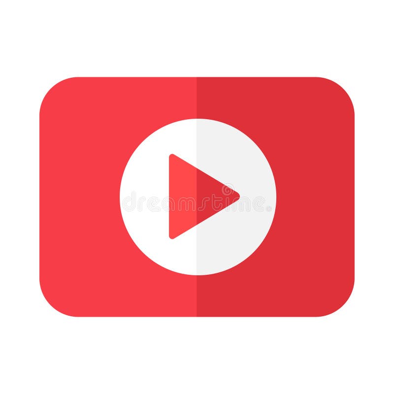 Red Triangle Inside Red Rectangle Icon Stock Vector - Illustration of ...