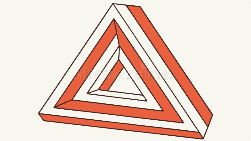 Red Triangle Shape, Geometric Form and Basic Shape Illustration for ...