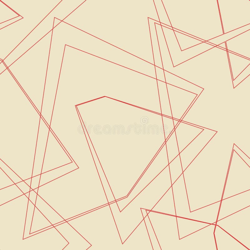 Red Triangle Shaped Repeat Pattern Design Stock Illustration ...