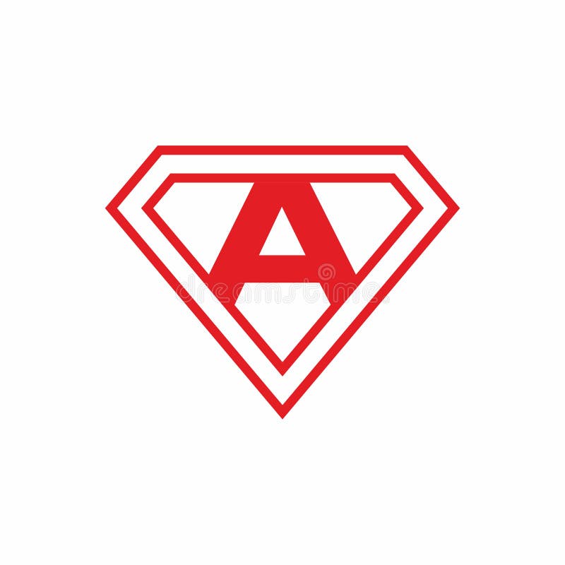 Red a in Triangle Vector Logo Stock Vector - Illustration of minimal ...