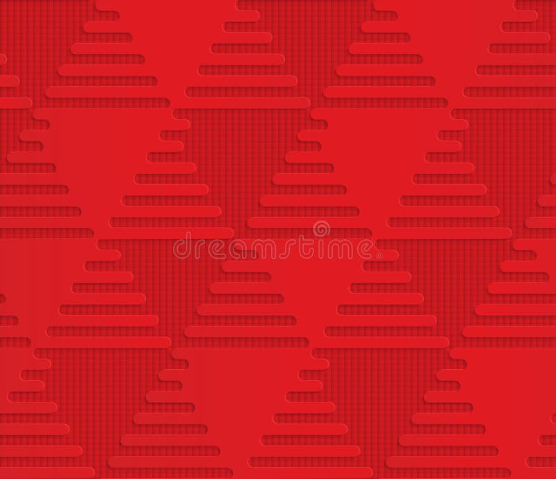Red Triangles on Checkered Background Stock Vector - Illustration of ...