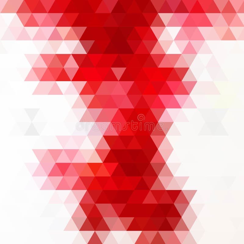Red Triangles - Geometric Background. Vector Illustration, Fully , You ...