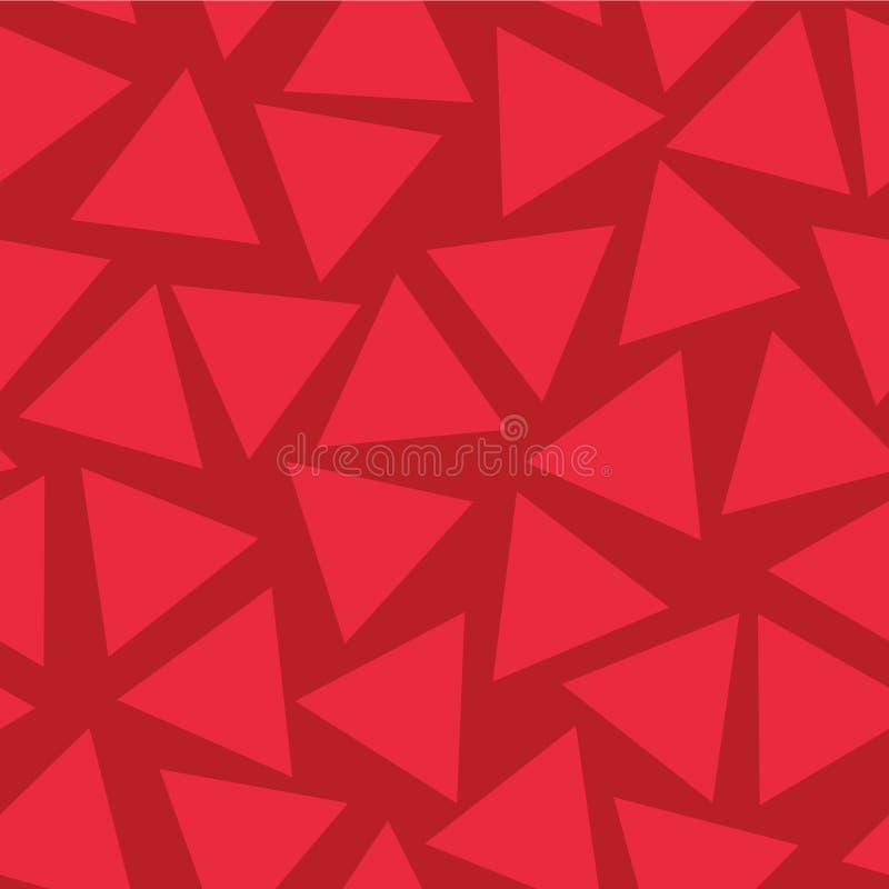 Red Triangles Seamless Vector Pattern. Randomly Placed. Subtle Red Hues ...