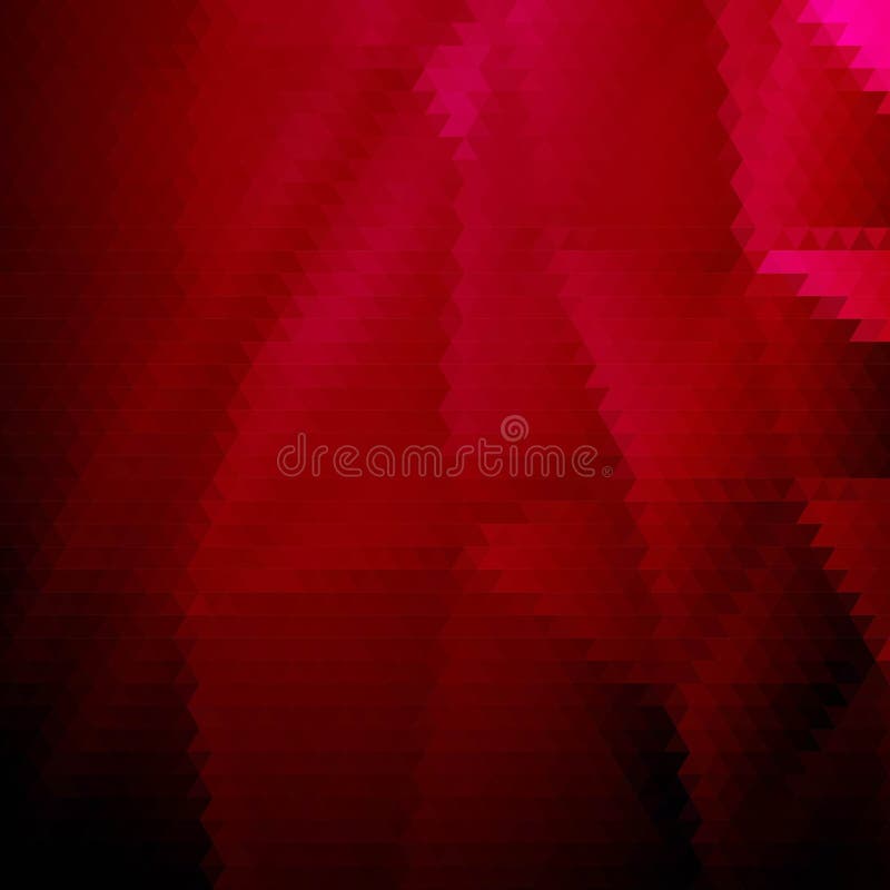 Red Triangular Background Vector Abstract Graphics Presentation