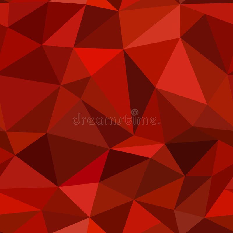 Mosaic of Red Triangular Seamless Pattern Background Stock Vector ...