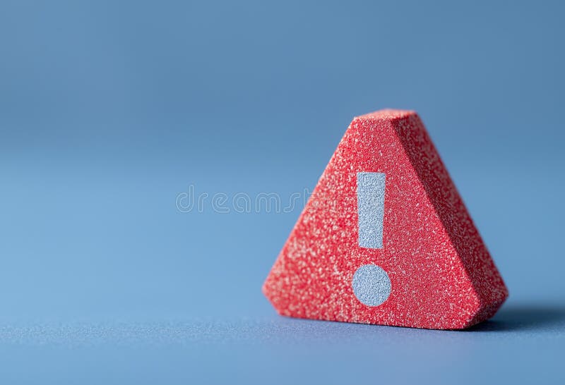 Red Triangular Warning Sign with Exclamation Mark Stock Illustration ...