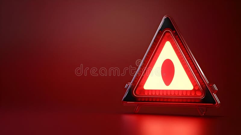 125 Reflective Red Warning Triangular Sign Stock Photos - Free ...