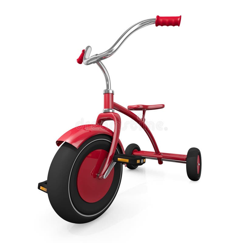 Red tricycle stock illustration. Illustration of illustration - 16404370