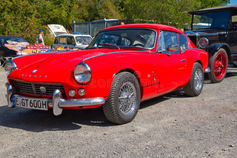 Red Triumph GT6 Classic Car Editorial Image - Image of design, british ...