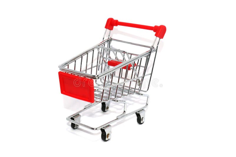 Red trolley cart stock image. Image of shop, push, business - 48202383