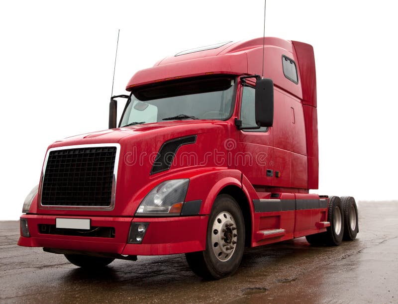 Red truck stock photo. Image of shipping, colorful, driver - 11947178
