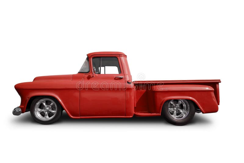 Red truck stock image. Image of iconic, road, retro, pick - 6273875