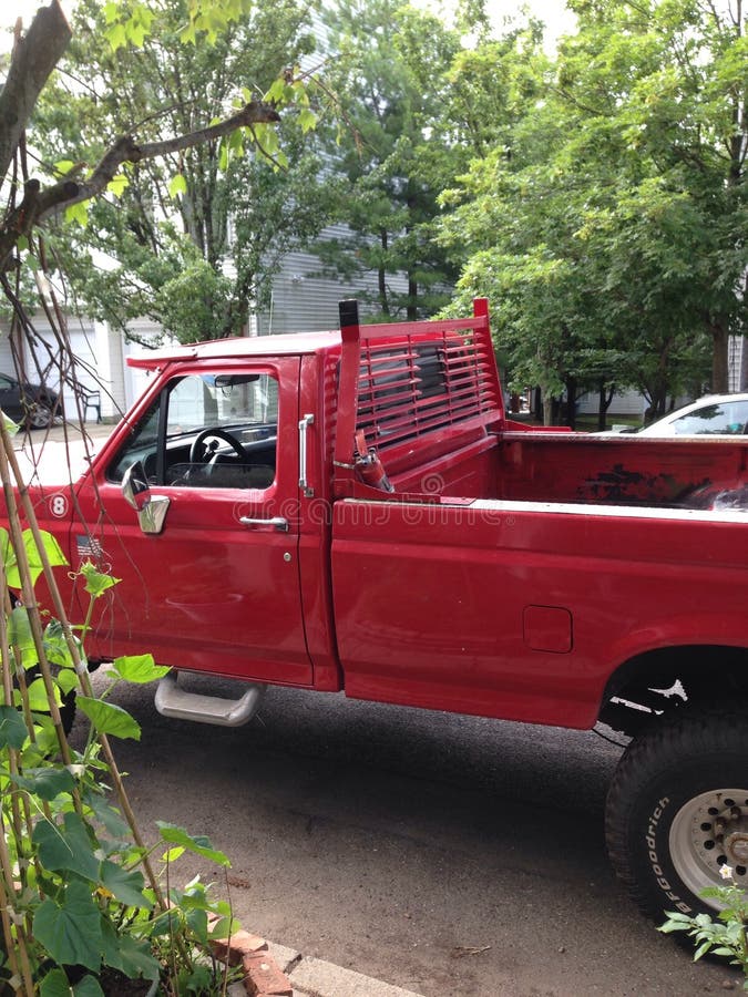 Red truck editorial photography. Image of pickup, truck - 47869007