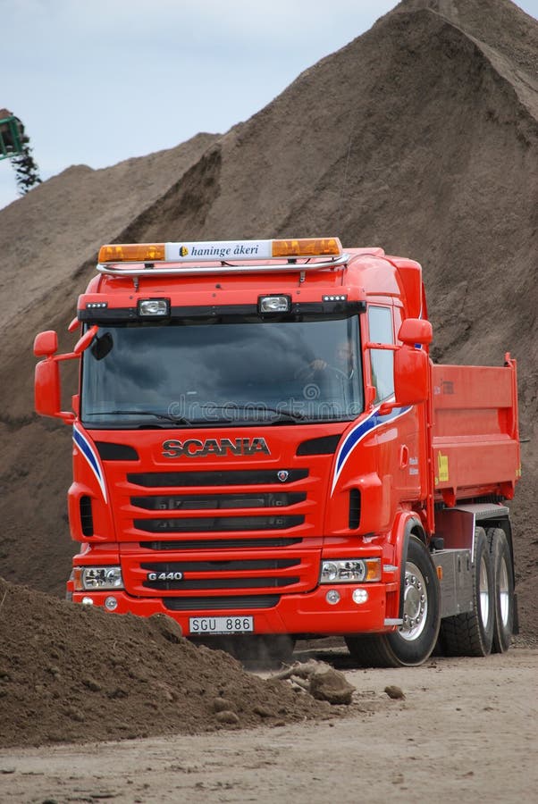 Red Truck Scania editorial stock photo. Image of scania - 102788348