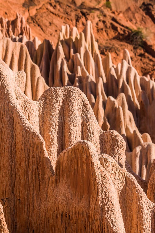 Red Tsingy of Diego Suarez, Madagascar Stock Photo - Image of ...