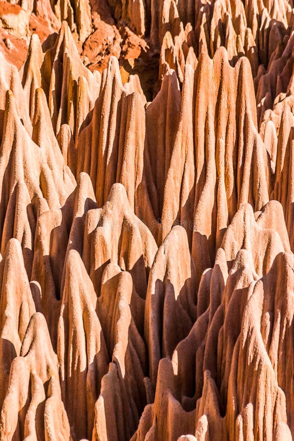 Red Tsingy of Diego Suarez, Madagascar Stock Photo - Image of ...