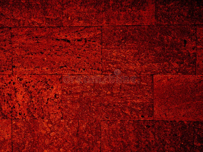 Dark Tuff, a Wall of Old Tuff Bricks for Backdrops. Stock Image - Image ...